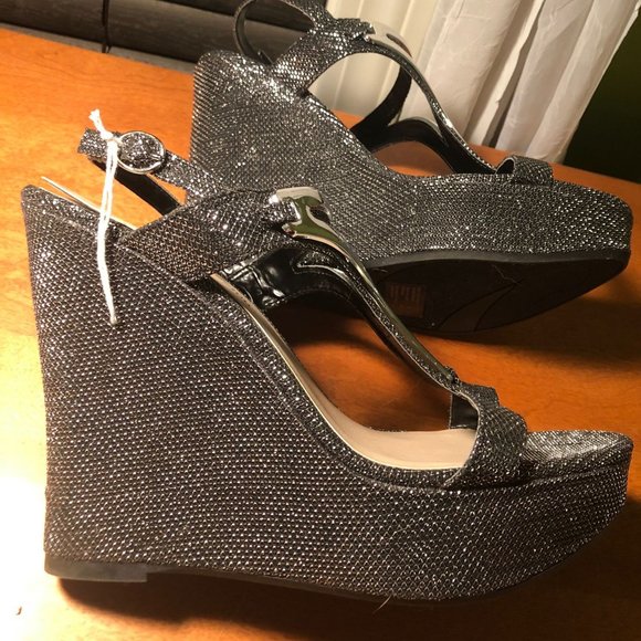 Montego Bay Club | Shoes | Montego Bay Club Shiny Wedge Pumps | Poshmark